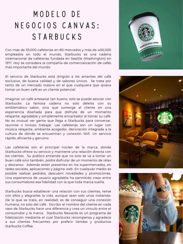 Modelo Canvas Starbucks | PDF