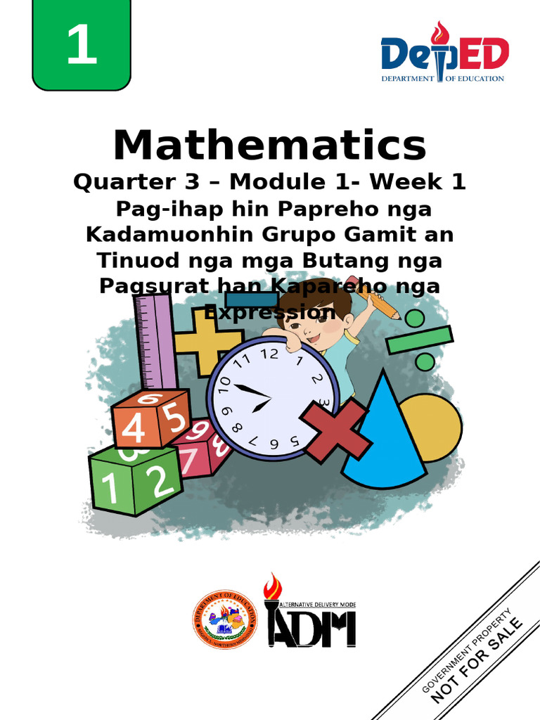 Math 1 q3 Module 1 w1 | PDF