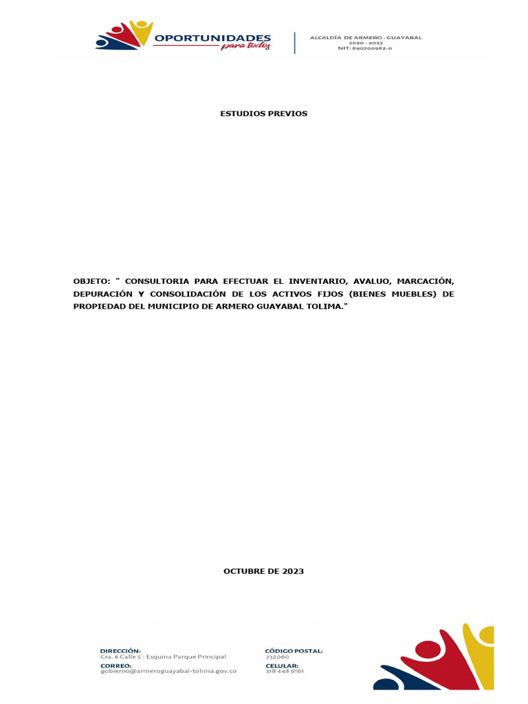 ESTUDIO PREVIO | PDF