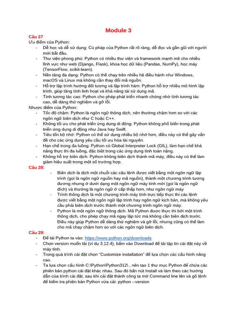 Module 3 | PDF