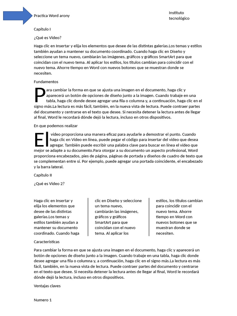Ejercicio Word 2do | PDF