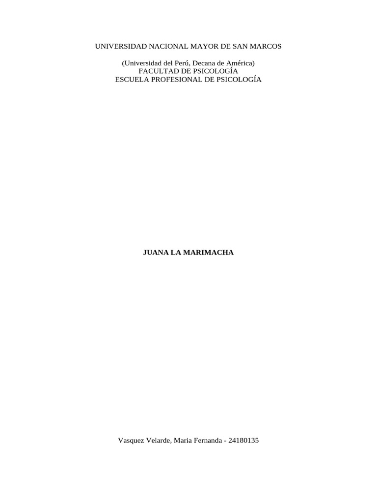 Juana La Marimacha | PDF