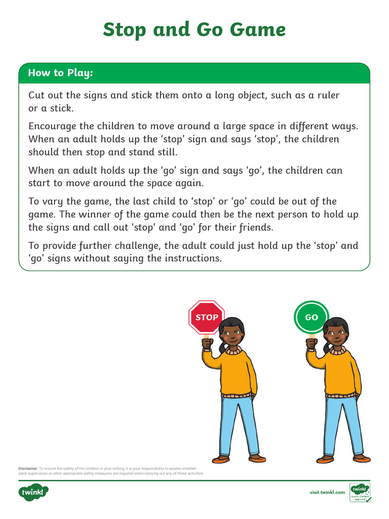 T S 590 Stop and Go Game Ver 3 | PDF
