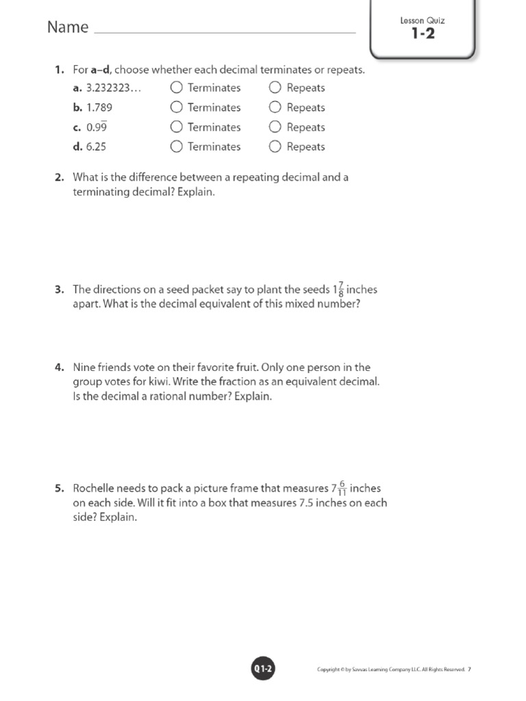 7 Quiz 1.2 | PDF