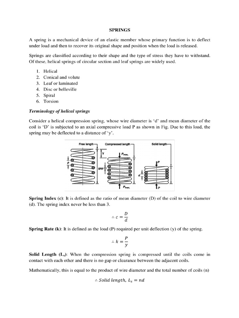 DME Unit-5 Springs | PDF