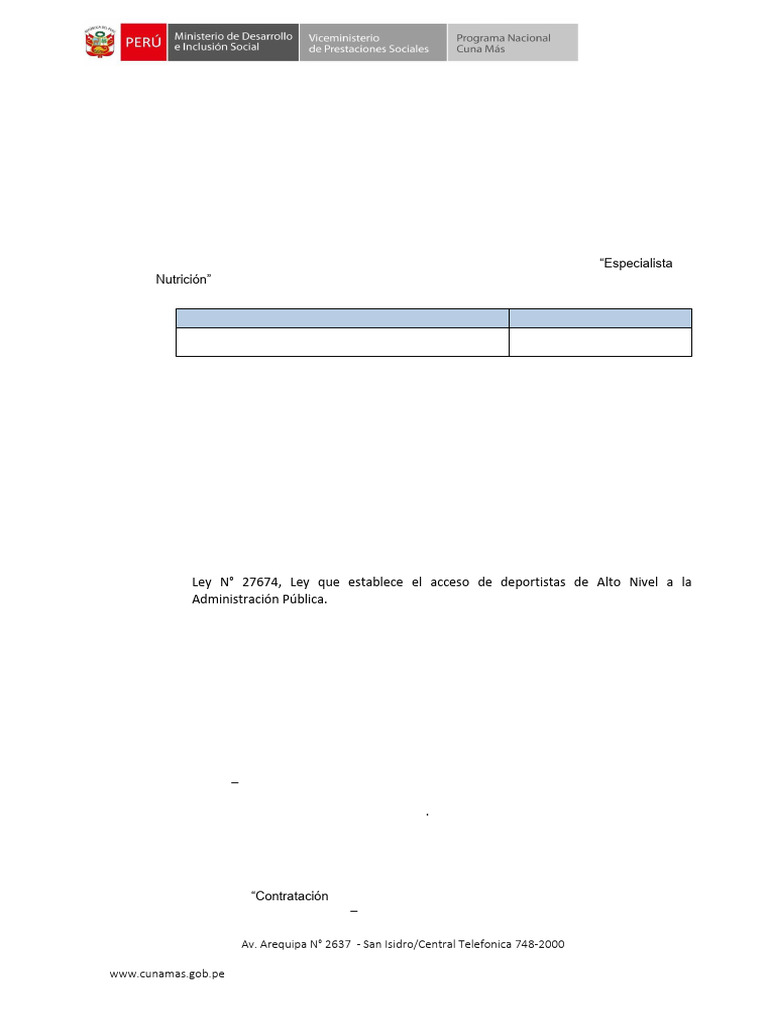PROCESO CAS N° 789 -2024 | PDF