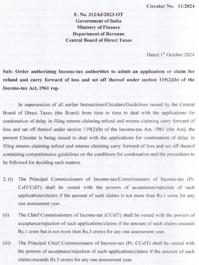 Circular 11 of 2024 | PDF
