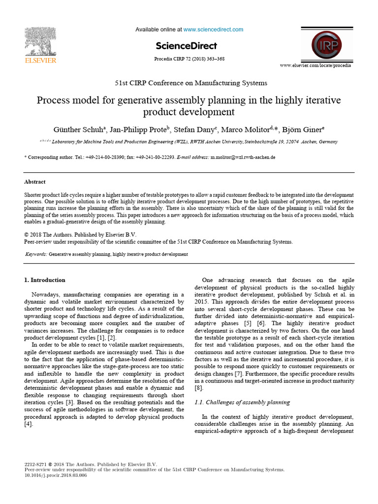 Schuh Et Al. - 2018 - Process Model For Generative Assembly Planning in ...