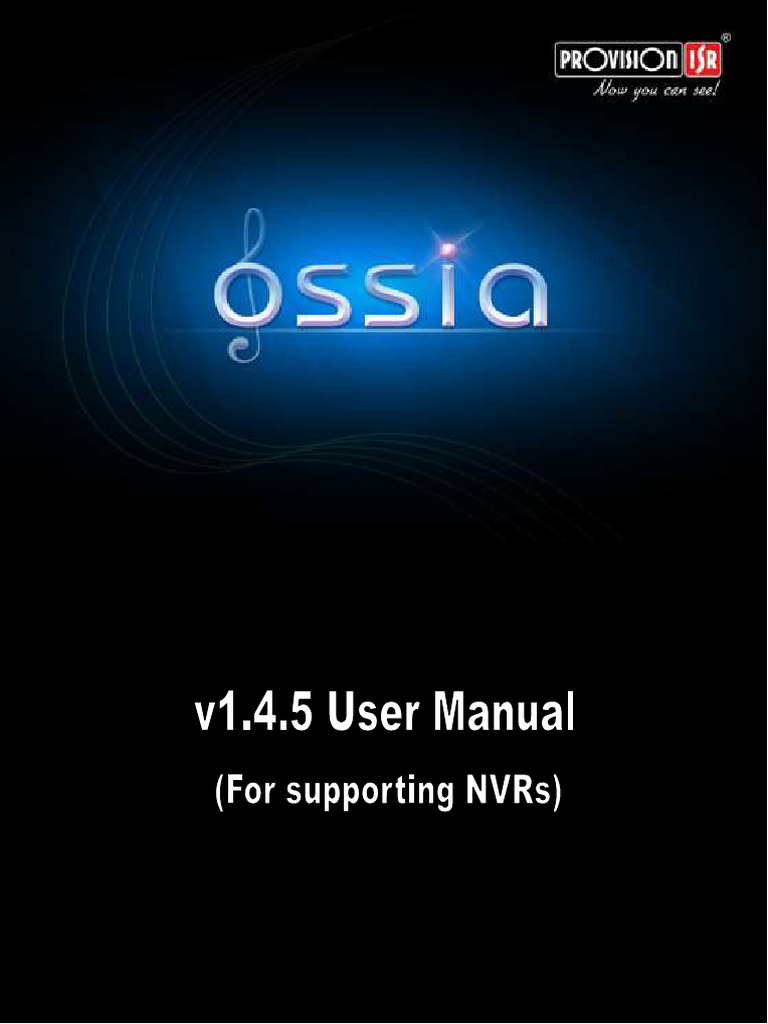 Ossia NVR User Manual | PDF