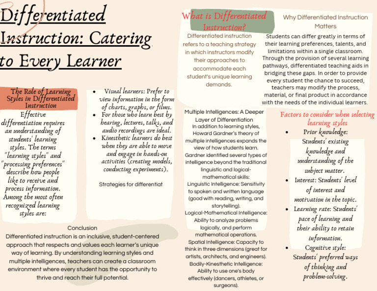 Differentiated Instruction | PDF
