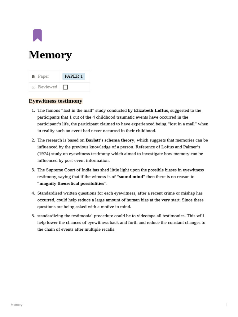 Memory | PDF
