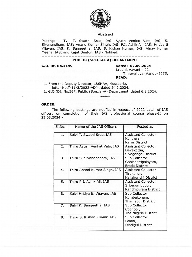 G.O.RT.NO.4149 | PDF