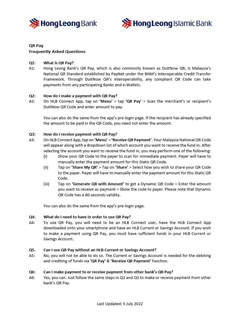 HLB Scan QR Faq en | PDF