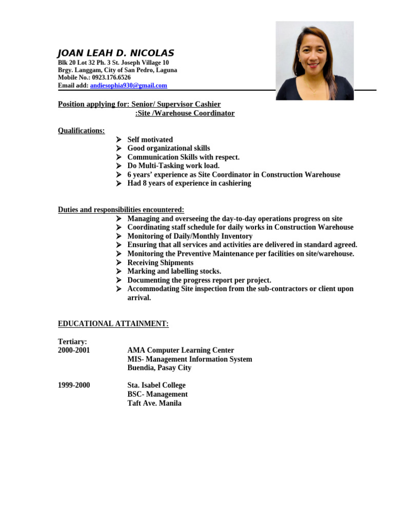 Leah CV2024 | PDF