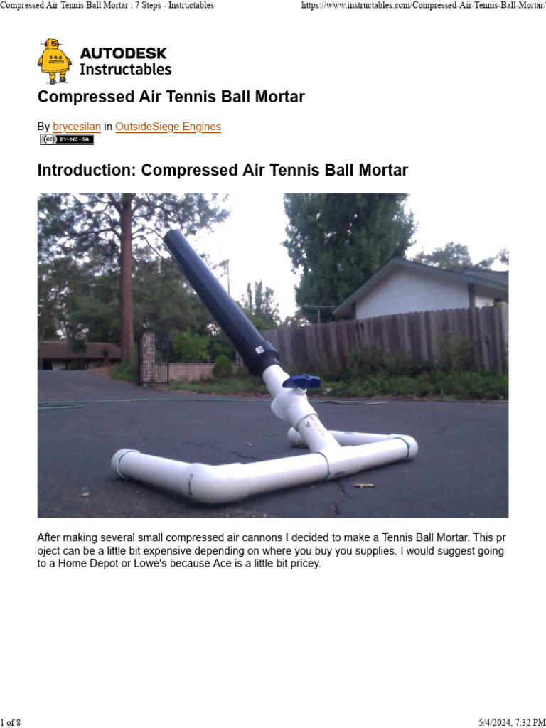 Tennis Ball Cannon | PDF