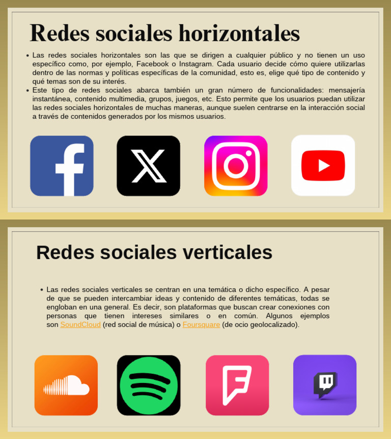 Tipos de Redes Sociales - PPTX - 20241005 - 214632 - 0000 | PDF
