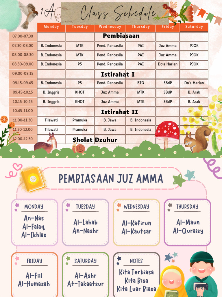 Weekly Class Schedule | PDF