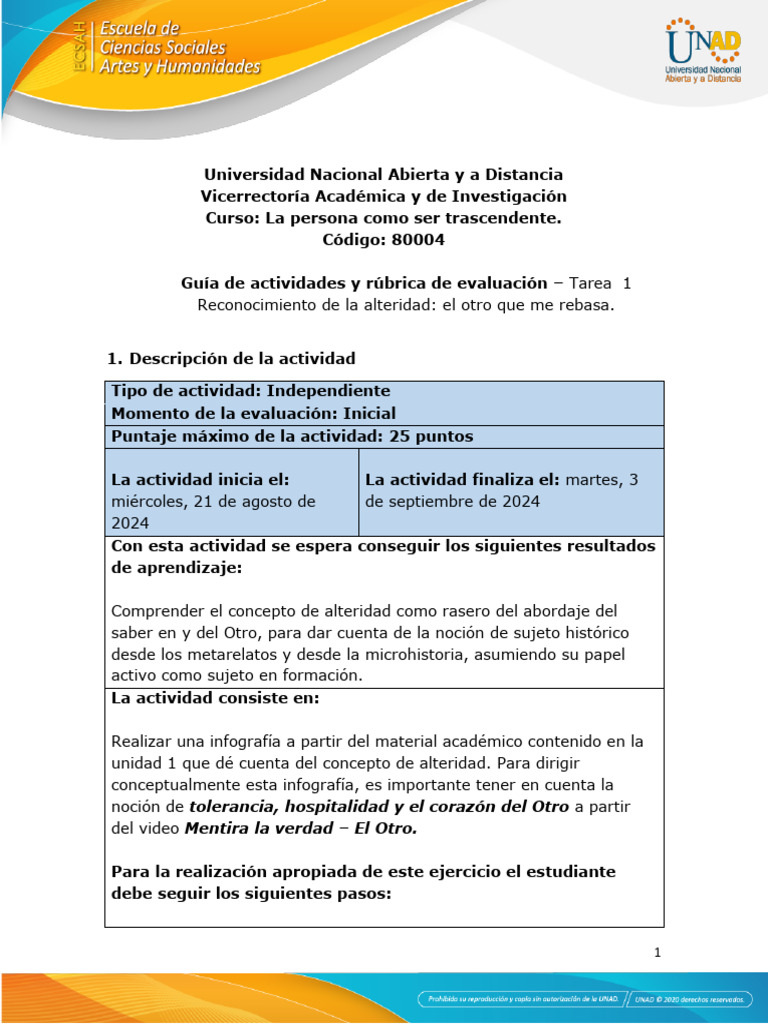 Infografía sobre Alteridad y Tolerancia | PDF | Infografia | Evaluación