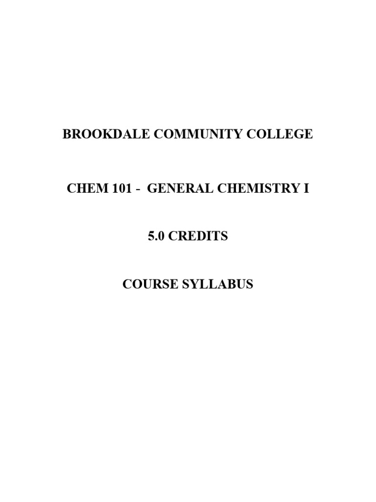 Chem 101 | PDF