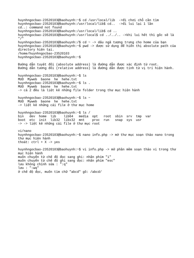 Noidungthuchanh Hedieuhanh Lab1 | PDF