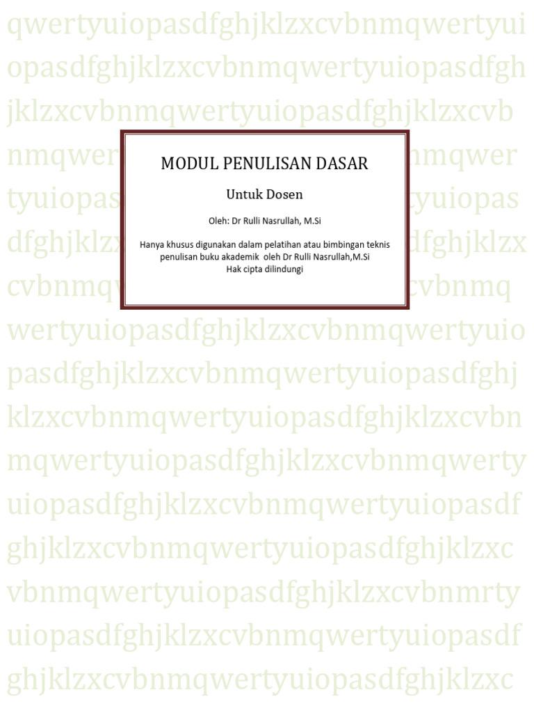 Modul Penulisan Buku | PDF