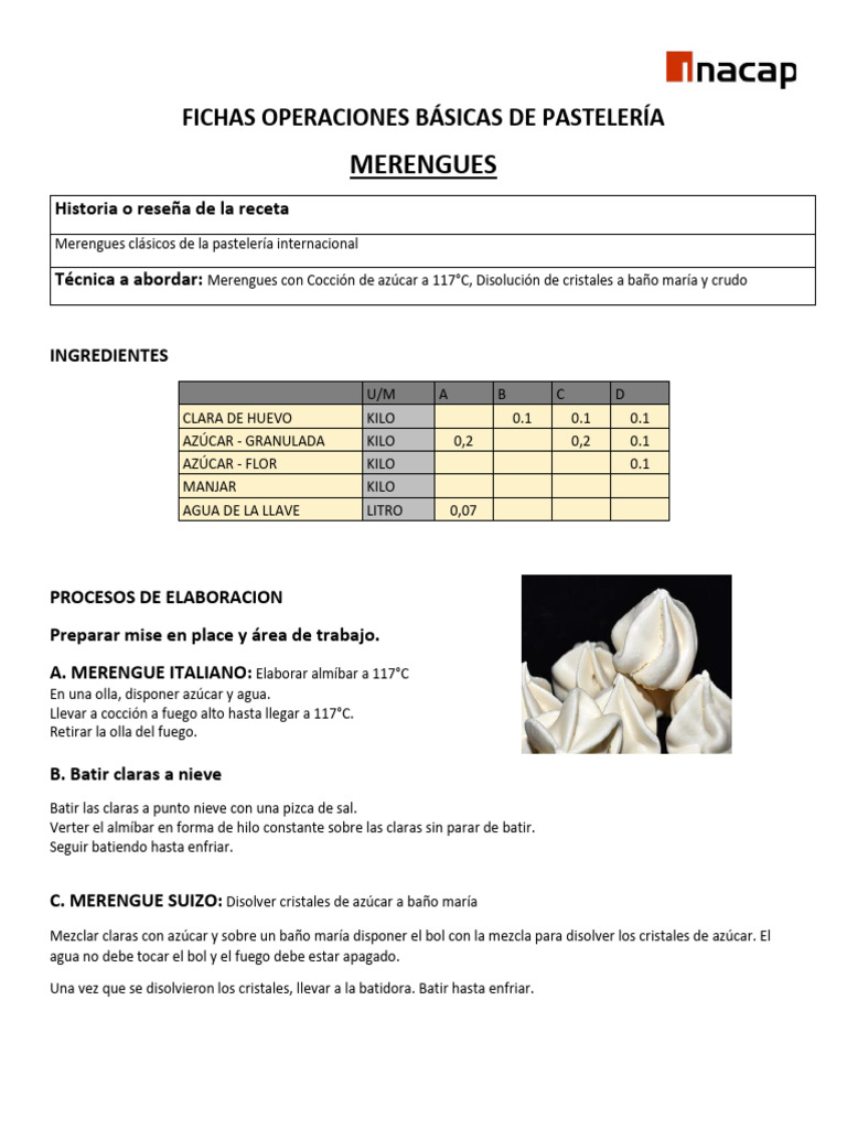 Fichas Taller Op Bas Pasteleria | PDF