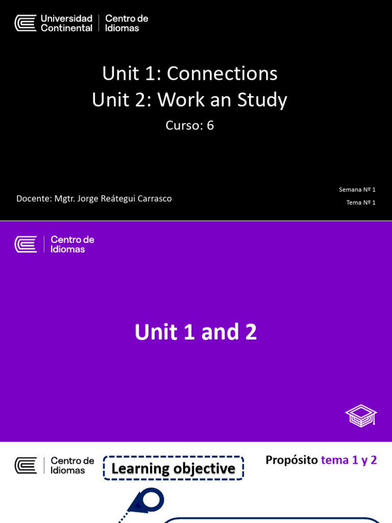 CLASE 1 Unit 1 Y 2 | PDF
