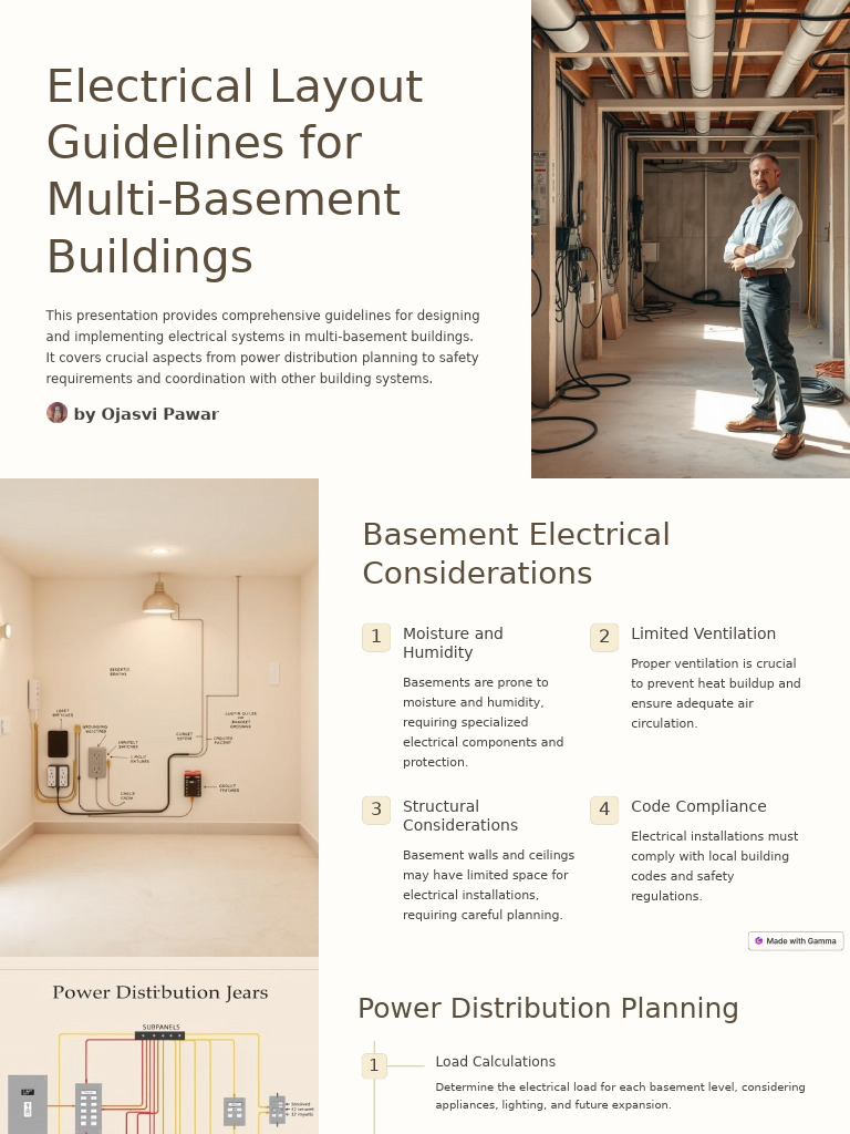 Electrical Layout Guidelines For Multi Basement Buildings | PDF