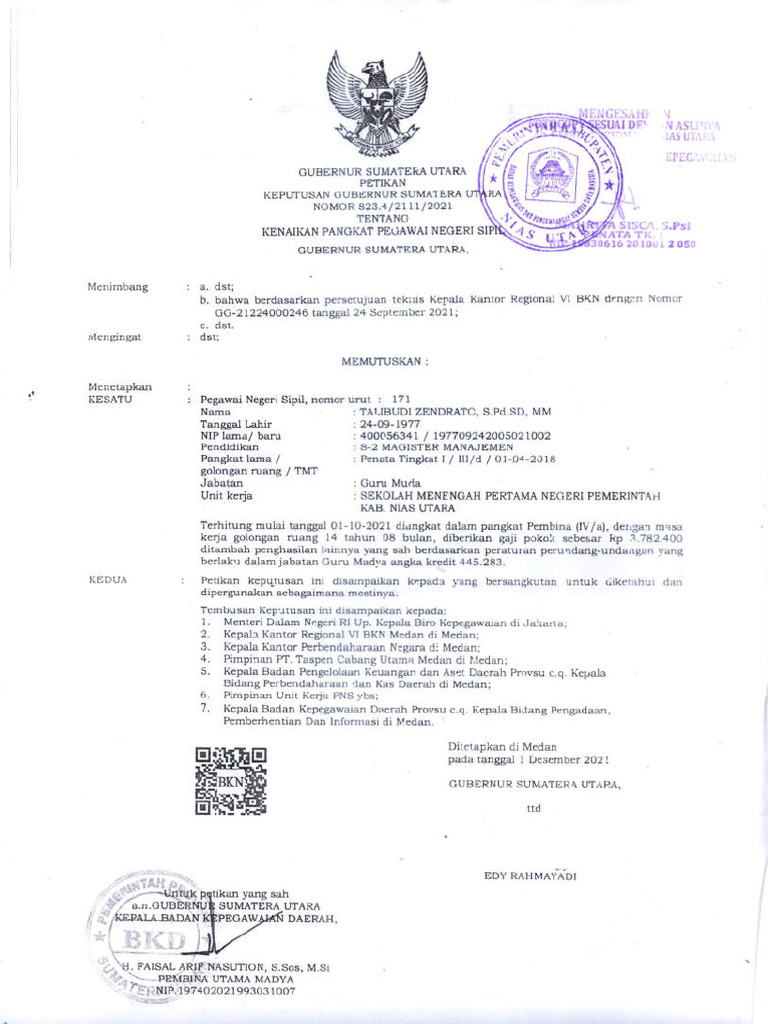 SK KP 41 197709242005021002 | PDF