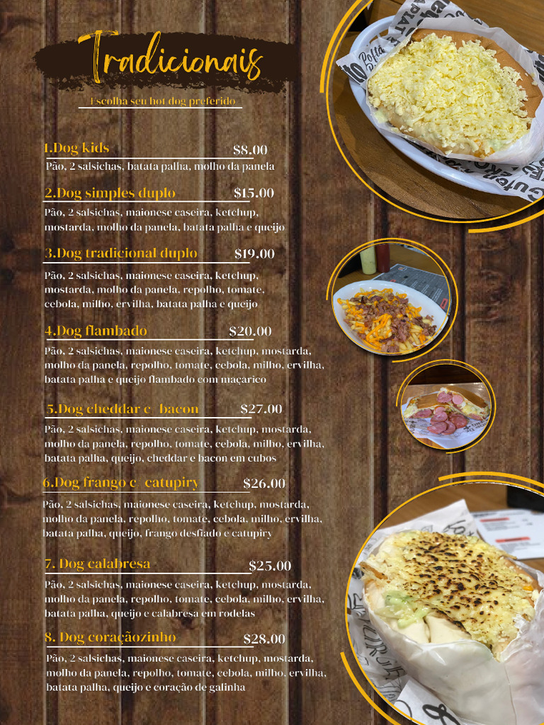 CARDÁPIO HOT DOG | PDF