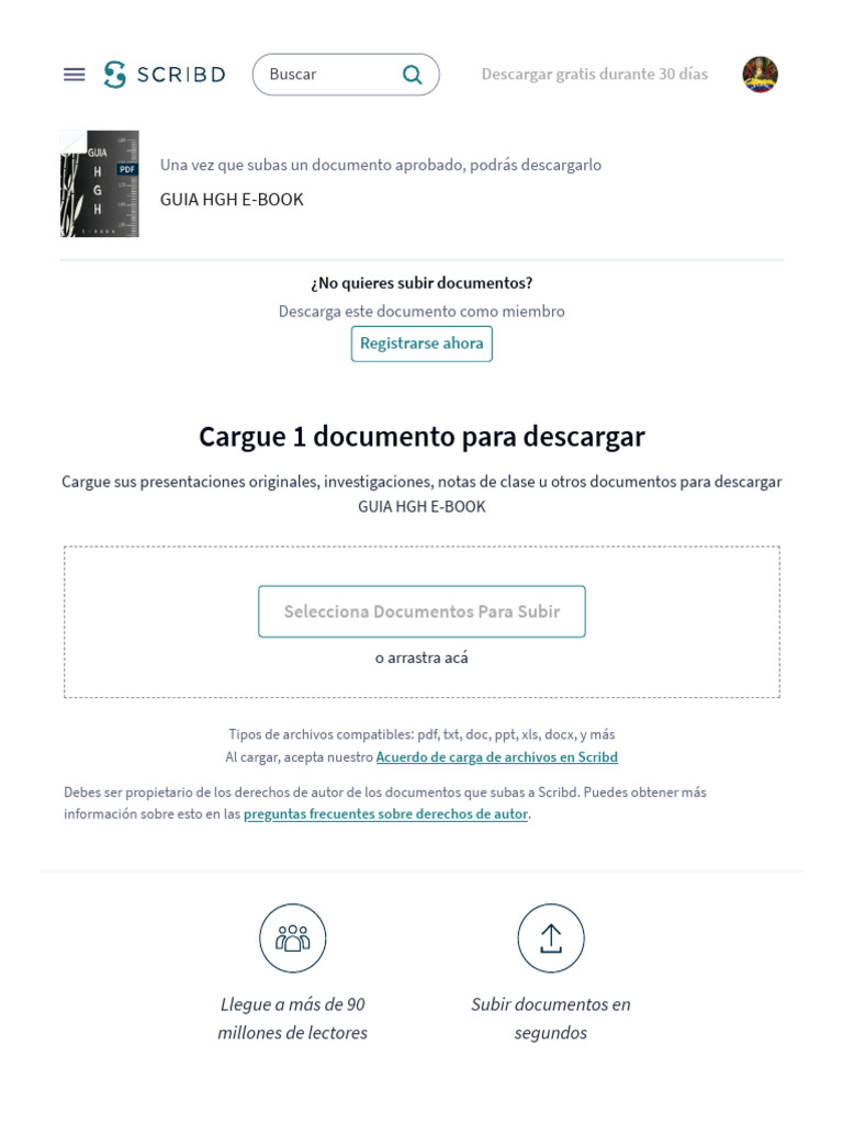 Suba un documento _ Scribd | PDF