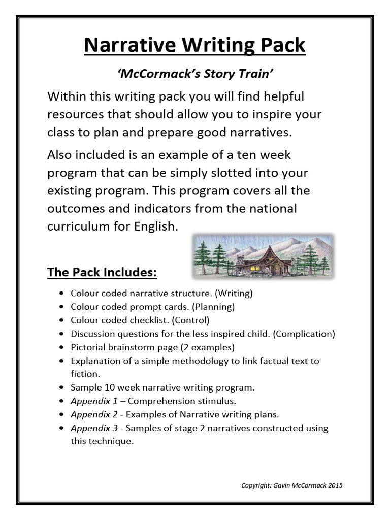 Narrative Writing Package 1 | PDF