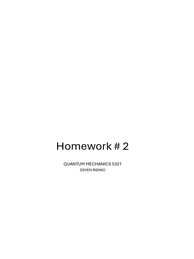HW 2 | PDF