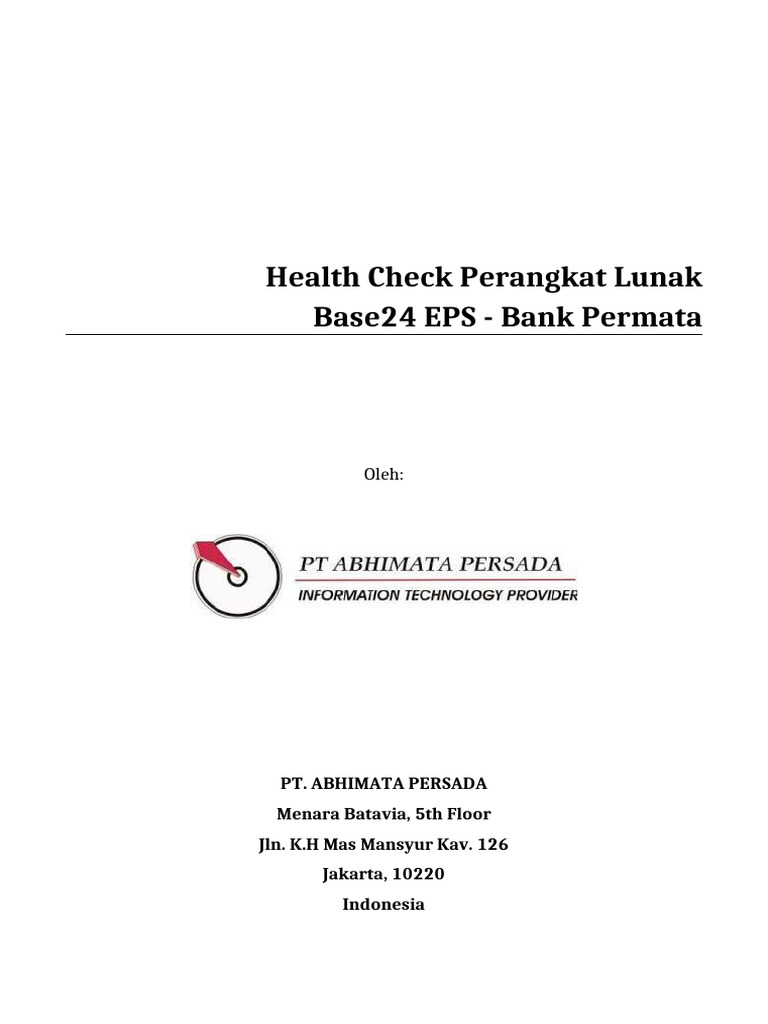 Health Check Permata 2021 | PDF