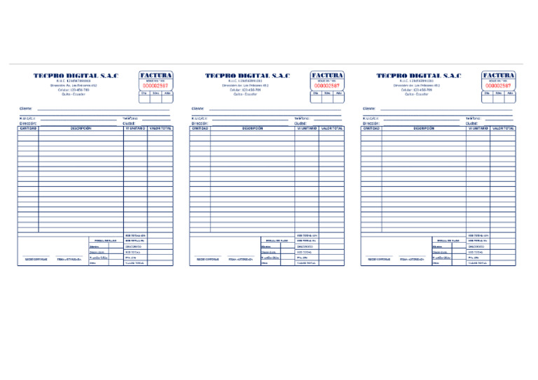 Facturas Anahi | PDF