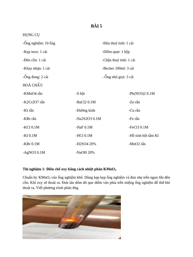 BÀI5 BÀI 6 HOÁ HỌC | PDF