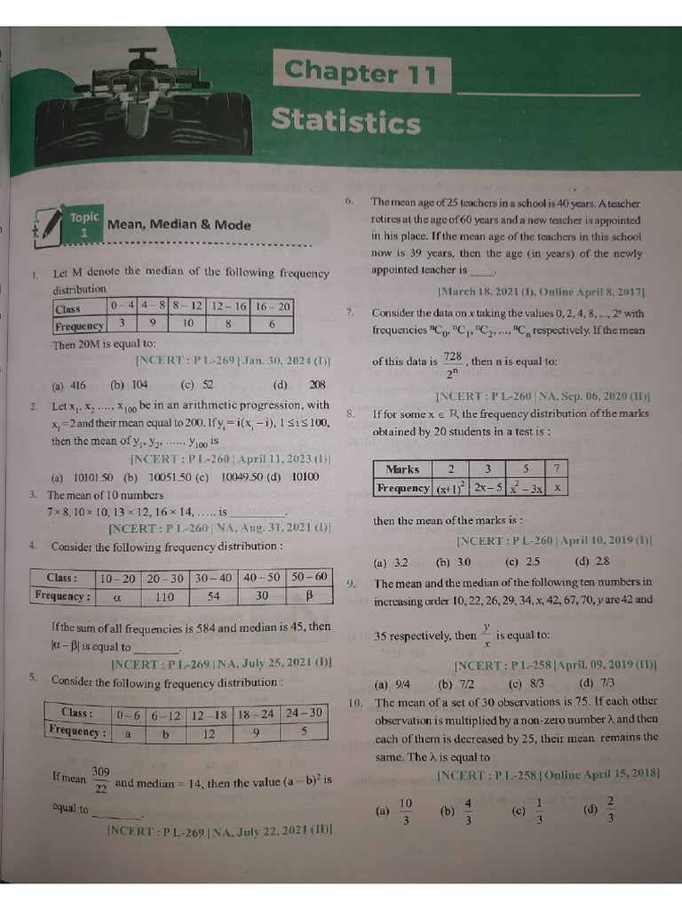 Statistics Pyqs | PDF