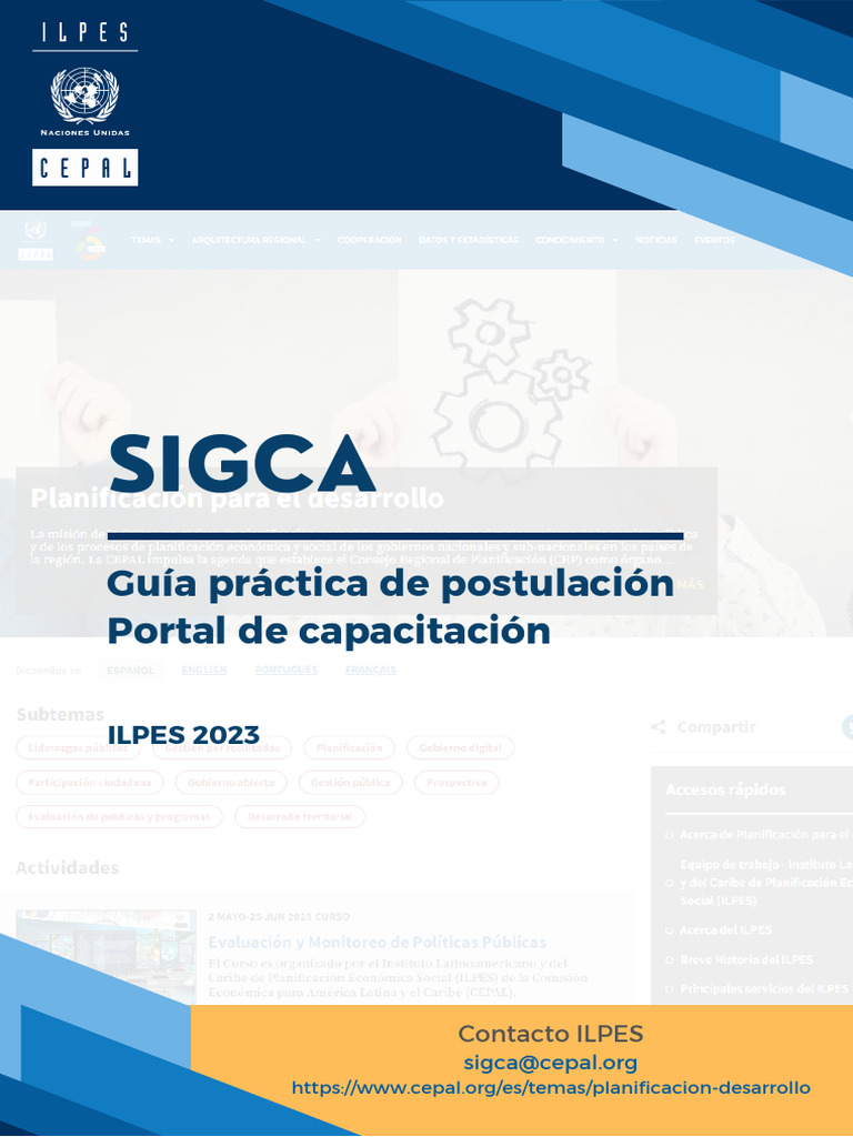 Guia Practica Postulacion Sigca 2023 | PDF