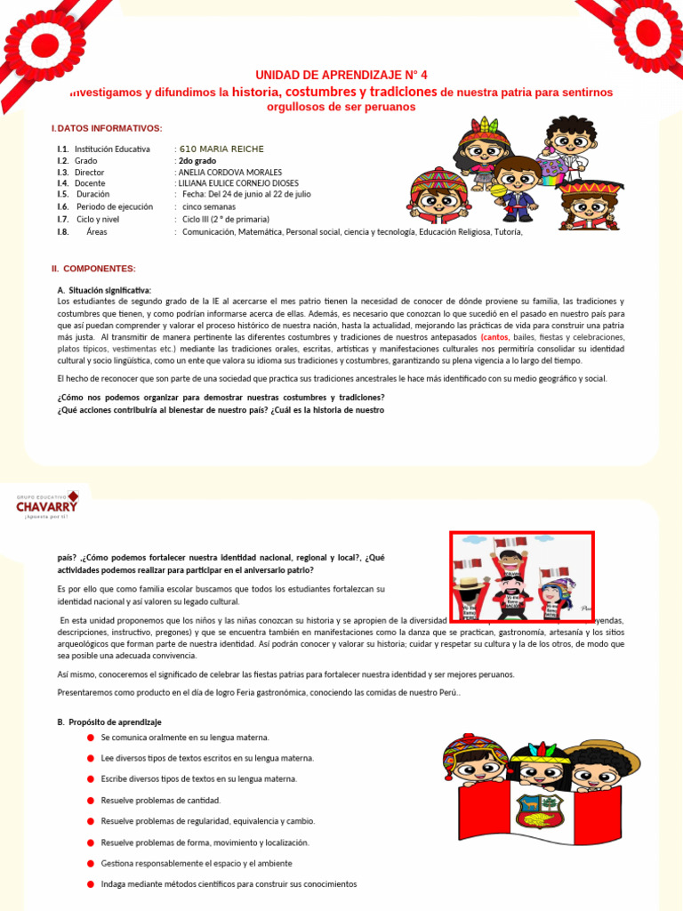 Unidad N°4 - 2do Grado Por Terminar | PDF