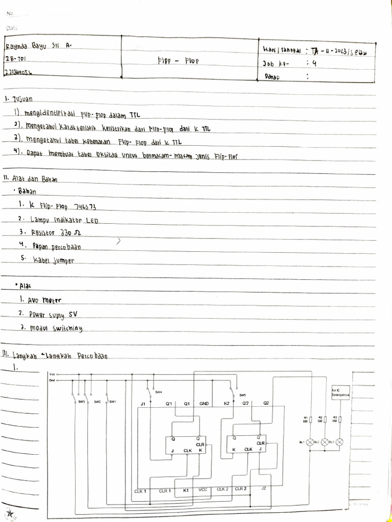 Laprak Job 5 Flip - Flop | PDF