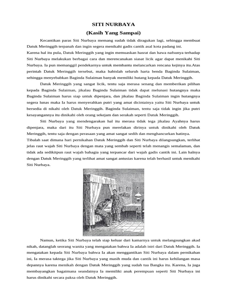 Proyeksi Novel Siti Nurbaya | PDF