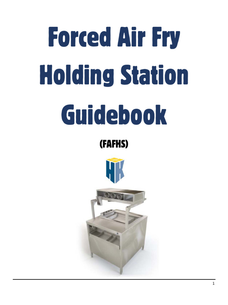 HK Forced Air Fry Holding Station | PDF