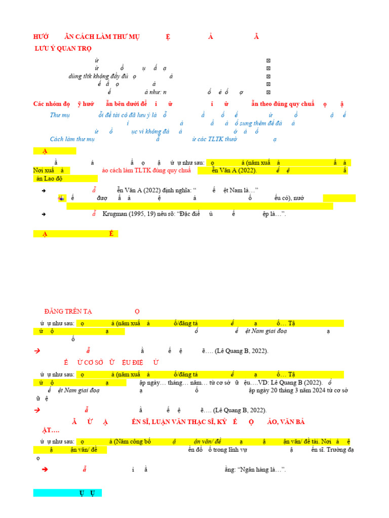 HD Cach Lam TLTK & Trich Dan | PDF