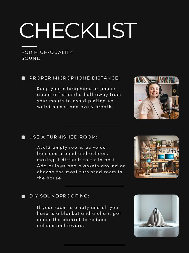 Sound Checklist 9.12.24 | PDF