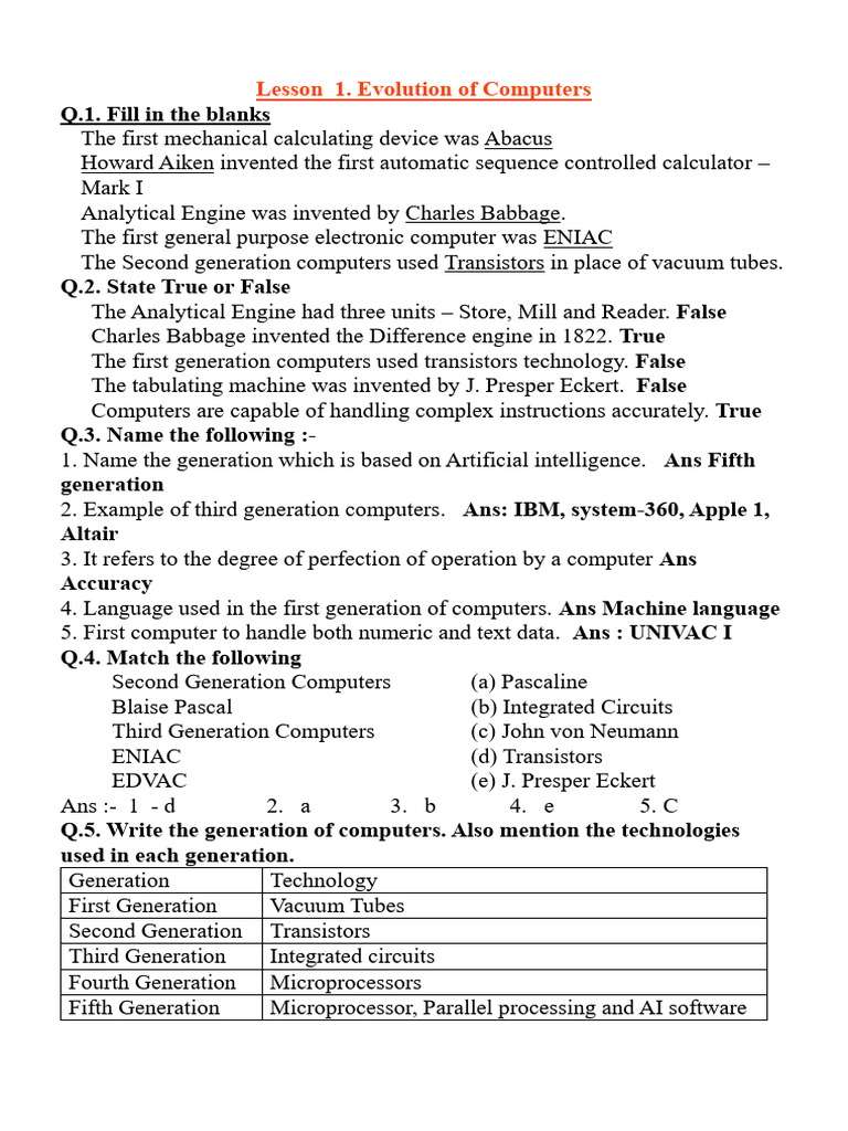 Std 5 Lesson 1 to 3 | PDF