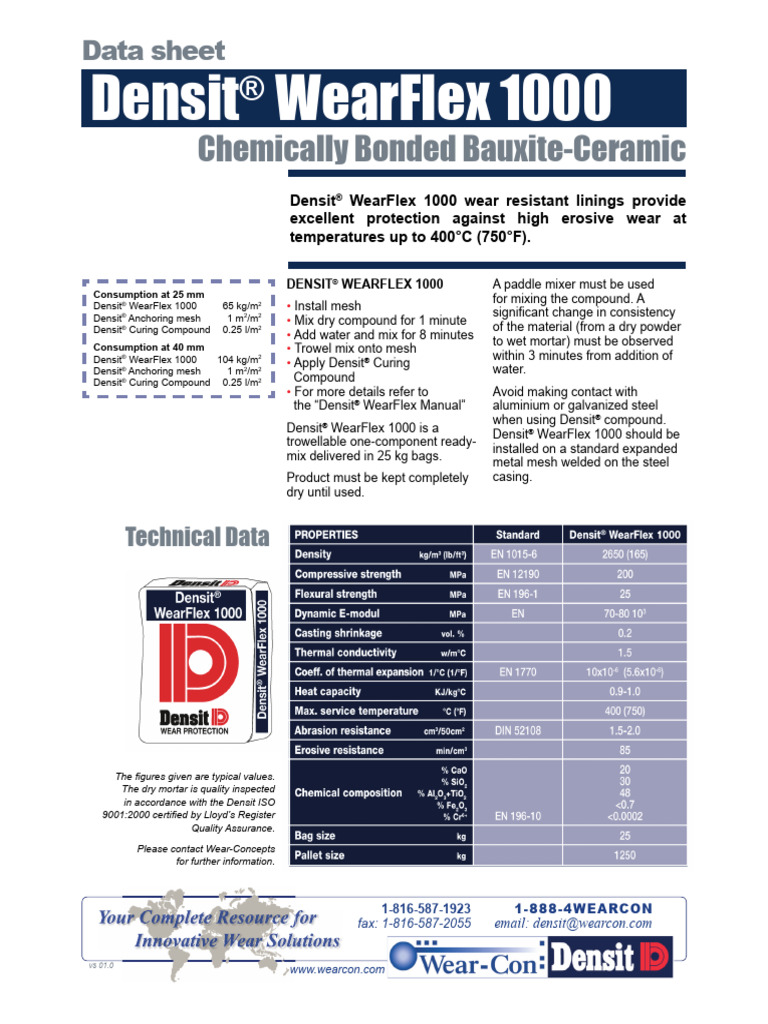 Densit Wear Flex 1000 | PDF