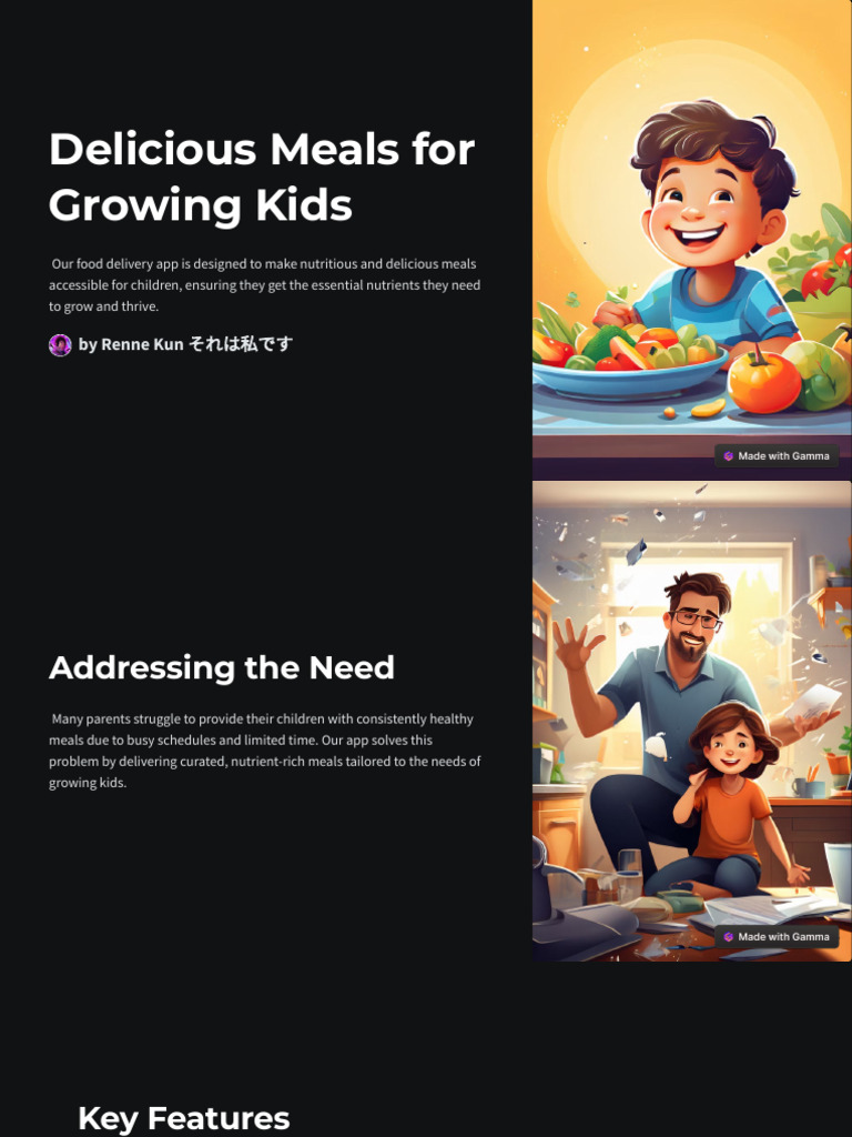 Delicious Meals for Growing Kids | PDF