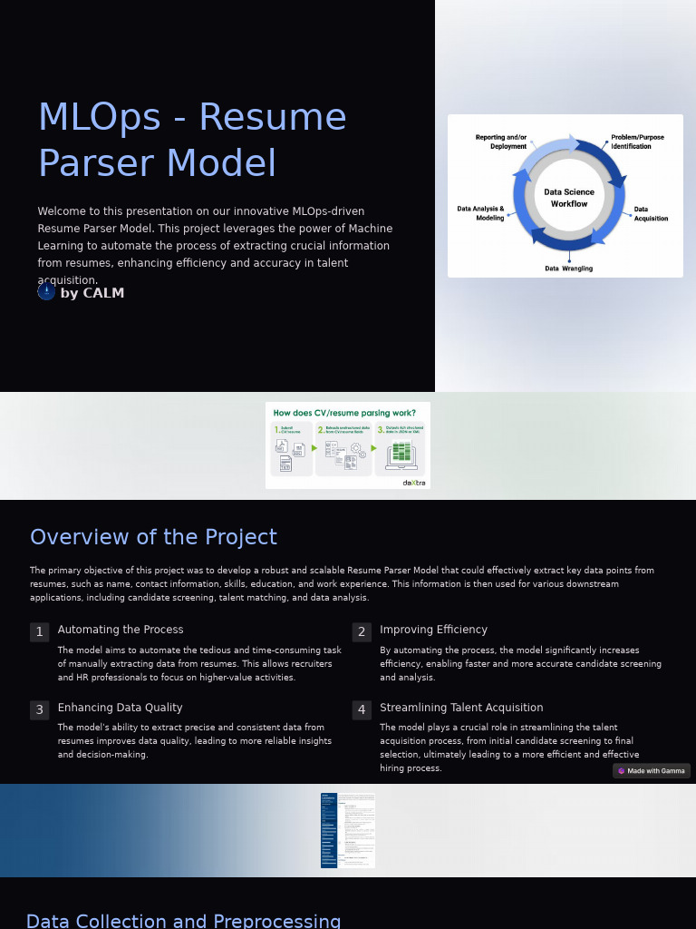 MLOps Resume Parser Model | PDF