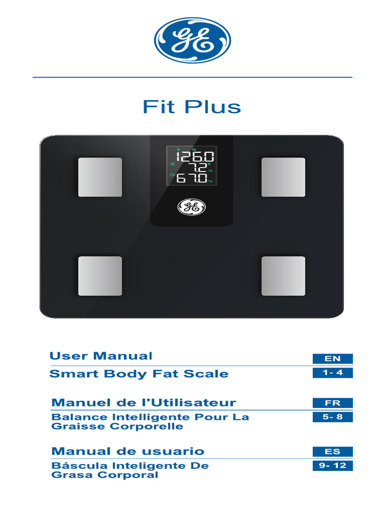 GE Fit Plus Scale | PDF
