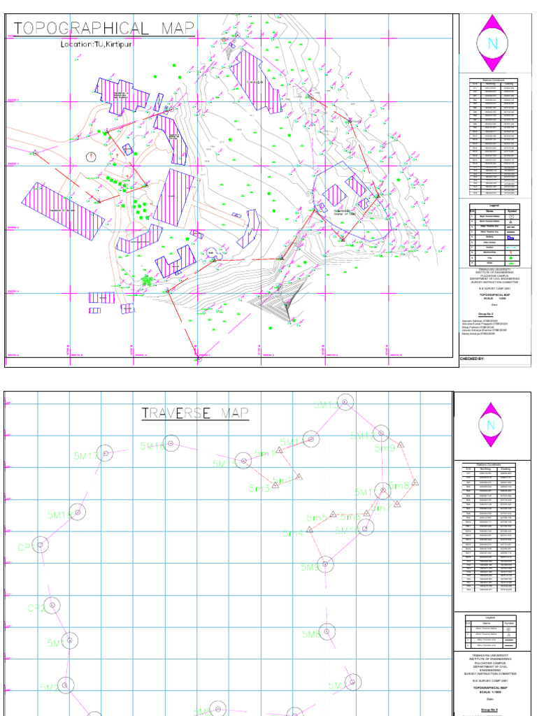Traverse Drawing A1-1 | PDF